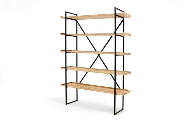 Cross Oak Bookshelf - Woodenways Decor|Furniture