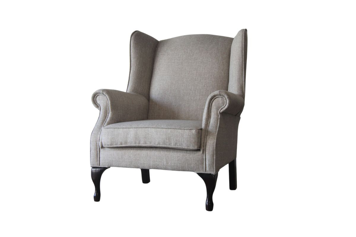 Wingback Chair Fabric - Woodenways Decor|Furniture